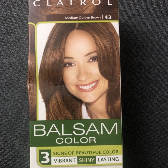 clairol | Hair | Clairol Balsam Permanent Hair Dye 43 Medium Golden ...